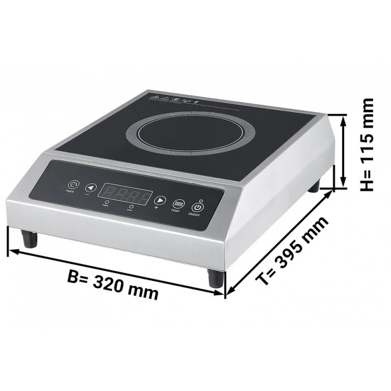 Plaque de cuisson à induction professionnelle - simple ou double