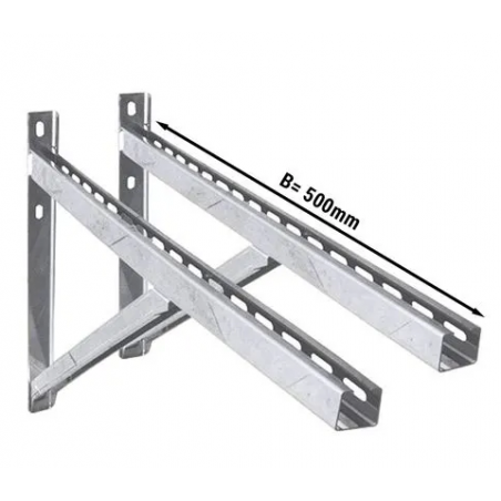2 Support mural équerre 500mm